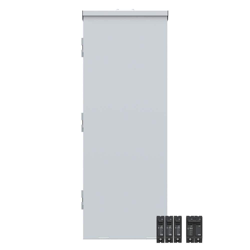 ABB 200 Amp 40-Space 80-Circuit Main Breaker Outdoor Plug-On Neutral ...