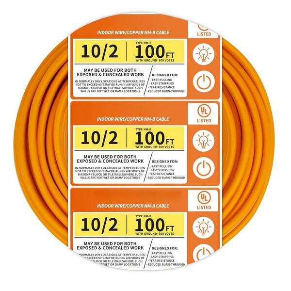 Southwire 250 ft. 10/2 Solid Romex SIMpull CU NM-B W/G Wire 28829055 ...