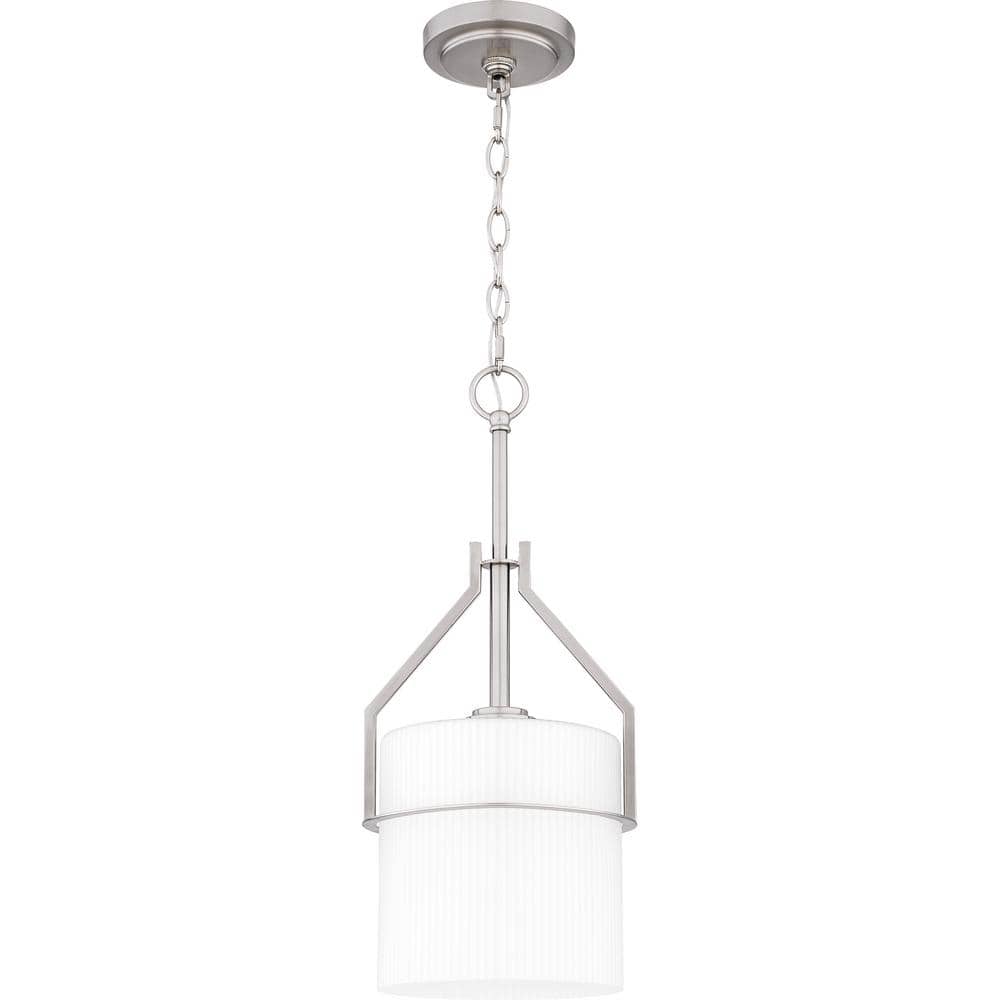 Quoizel Seymour 1-Light Brushed Nickel Mini Pendant Light SEY1508BN ...