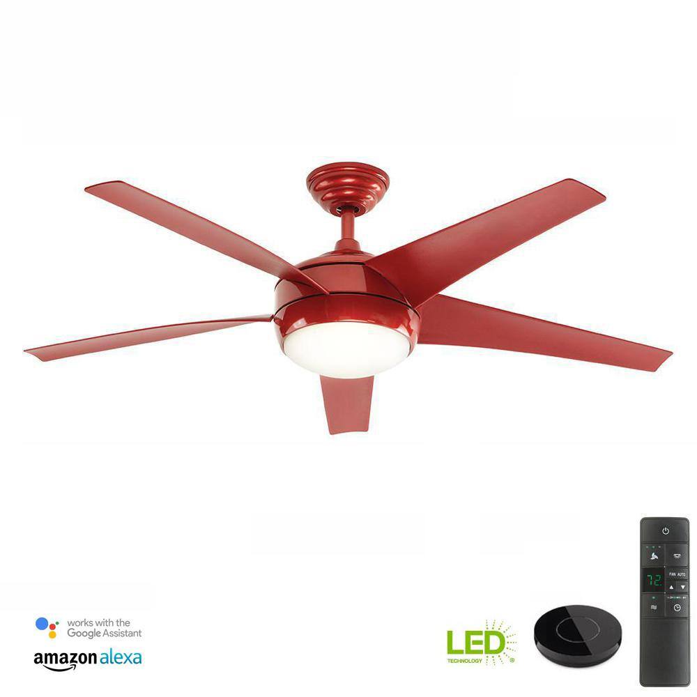 Home Decorators Collection Windward IV 52 in. Indoor LED Red Ceiling ...