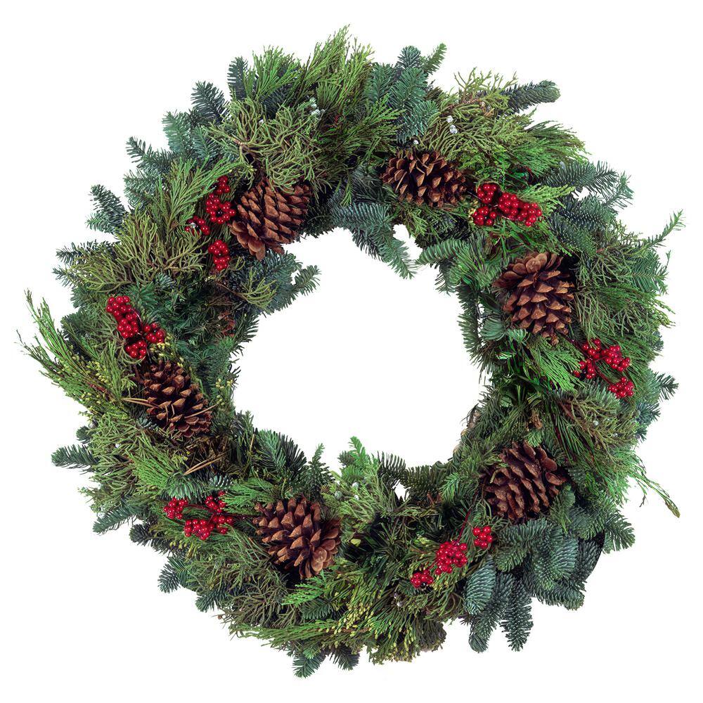 national PLANT NETWORK 22 in. Canella Multicone Wreath HD1860 - The ...