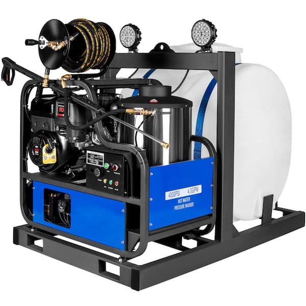 OUPES 4000 PSI 4.0 GPM Hot Water Gas Pressure Washer with B&S 420cc 13. ...