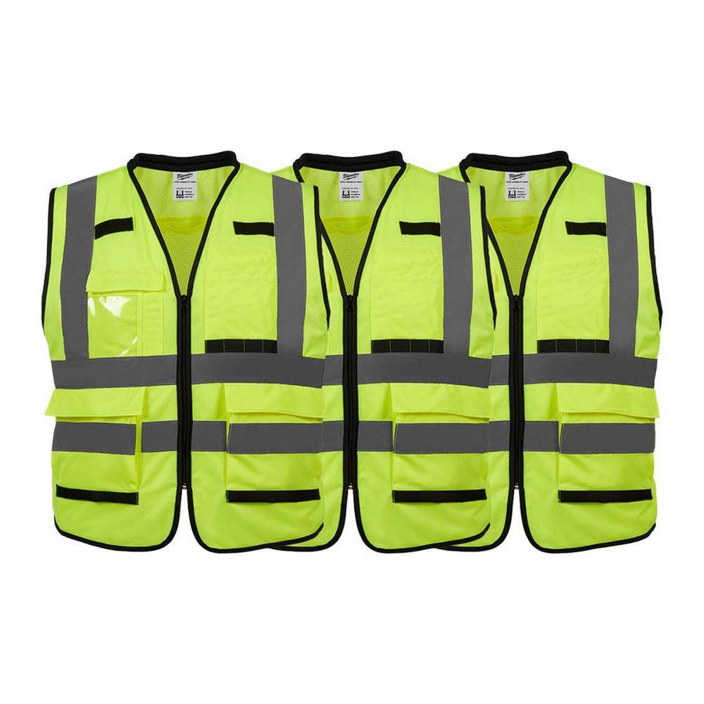 Milwaukee Performance Large/X-Large Yellow Class 2 High Visibility ...