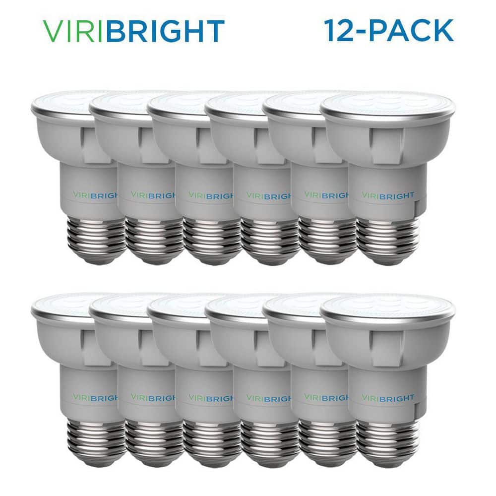 Viribright 35-Watt Equivalent PAR16 Dimmable UL Listed 90Plus CRI Flood LED Light Bulb, Warm ...