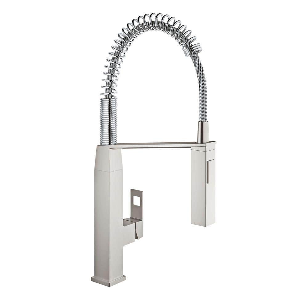 Reviews for GROHE Eurocube Single-Handle Pull-Down Sprayer Kitchen ...