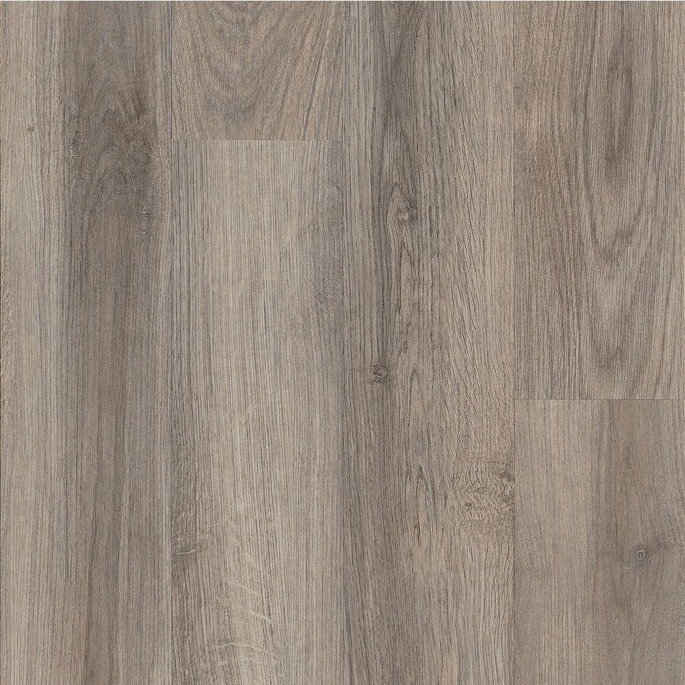 Armstrong Flooring Pro Mark Heather Gray 6 MIL x 6 in. W x 36 in. L Waterproof Glue Down Vinyl ...