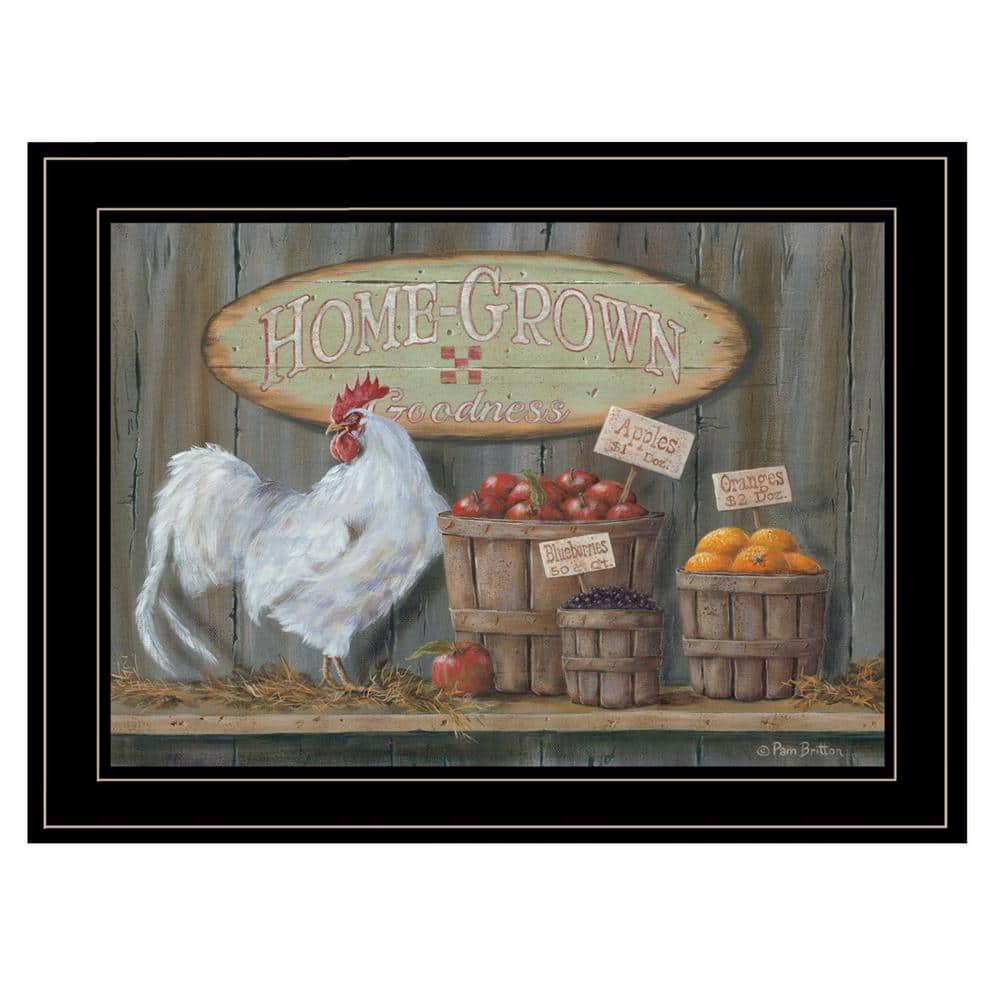 HomeRoots Charlie Home Grown 1-Piece Framed Wall Art 15 in. x 19 in ...