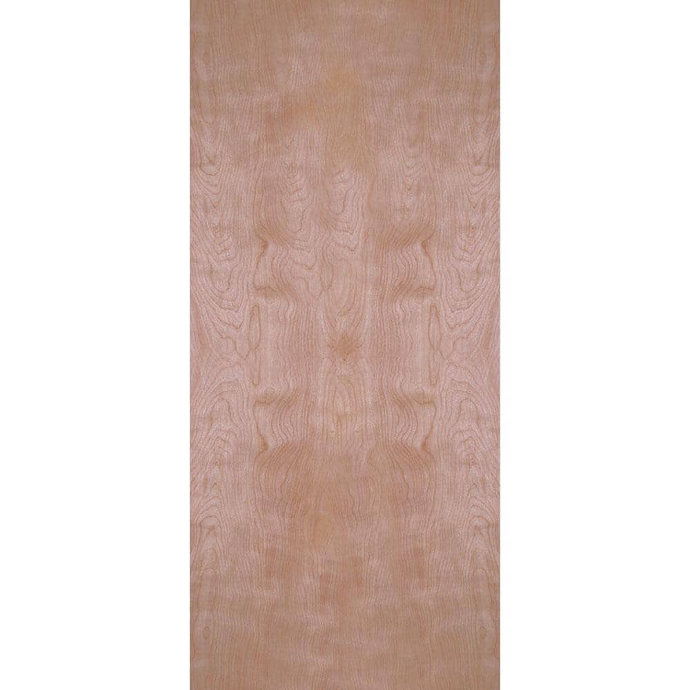 Masonite 36 in. x 80 in. Smooth Flush Hardwood Solid Core Birch Veneer ...