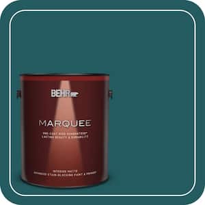 BEHR ULTRA 1 qt. #S450-7 Tsunami Satin Enamel Exterior Paint & Primer ...
