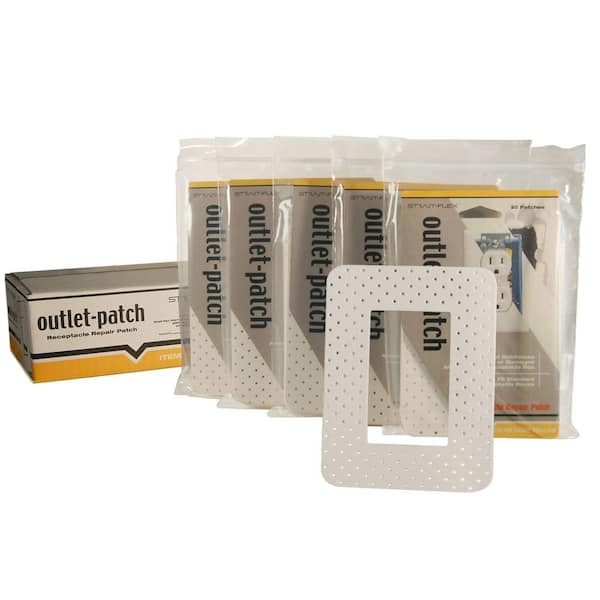 Strait-Flex 4-3/4 in. x 6-1/4 in. Drywall Repair Electrical Outlet ...