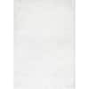 nuLOOM Marleen Plush Shag White 10 ft. x 13 ft. Contemporary Area Rug ...