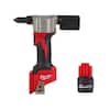 Milwaukee M12 12-Volt Lithium-Ion Cordless Rivet Tool with M12 CP High ...