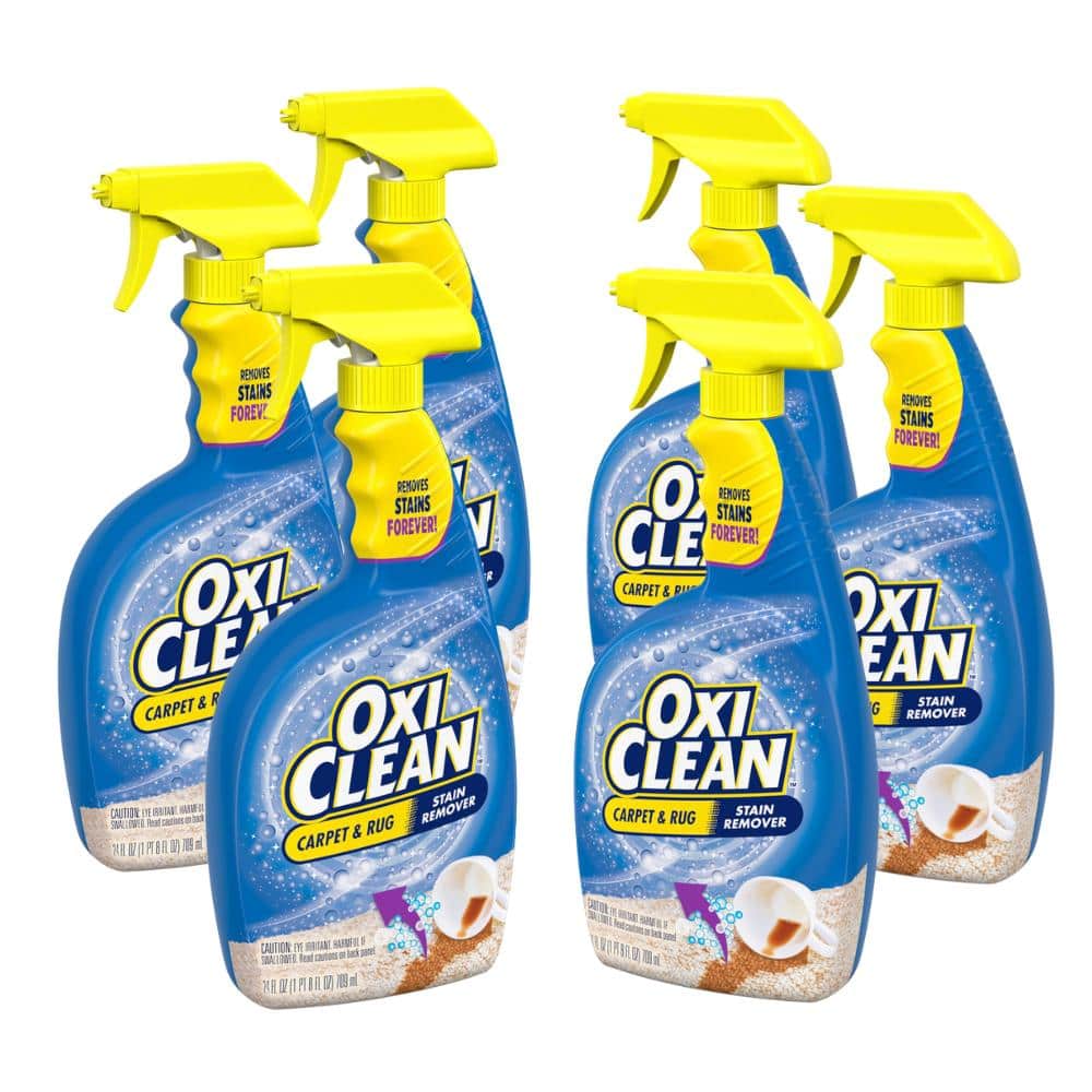 OxiClean 24 oz. Carpet and Area Rug Stain Remover Spray, (6-Pack) 95040 ...