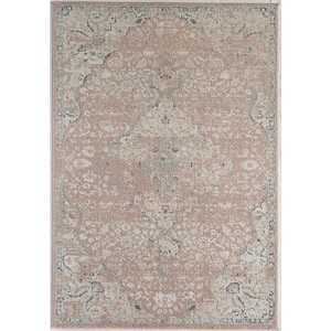 Rugs America Hailey Pink Amaranth Pink 5 ft. x 7 ft. Area Rug RA28266 ...