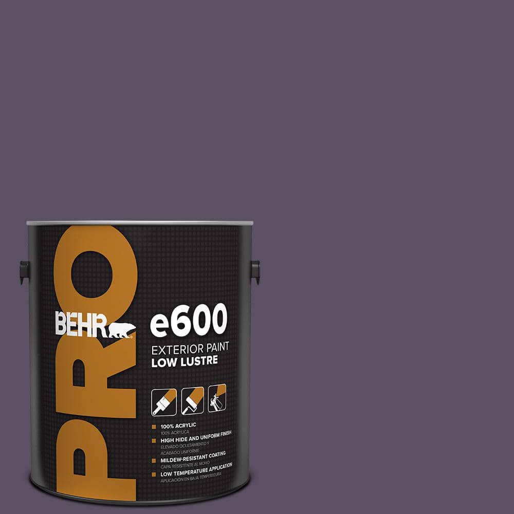 BEHR PRO 1 gal. #660F-7 Napa Grape Low Luster Exterior Paint PR62301 ...