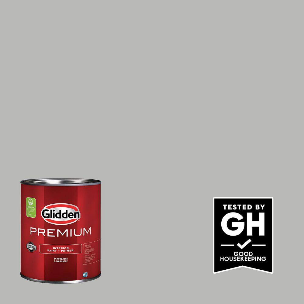 Glidden Premium 1 qt. PPG0995-4 Pigeon Feather Satin Interior Latex ...
