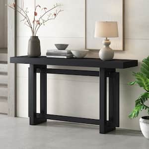 Noble House Torvian Modern 59.1 in. Navy Blue Rectangle MDF Console ...