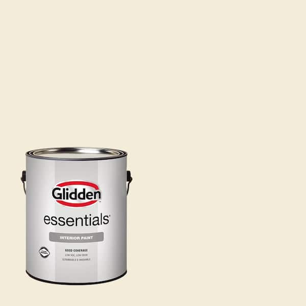 Glidden Essentials 1 gal. PPG1100-2 Adobe White Semi-Gloss Interior ...