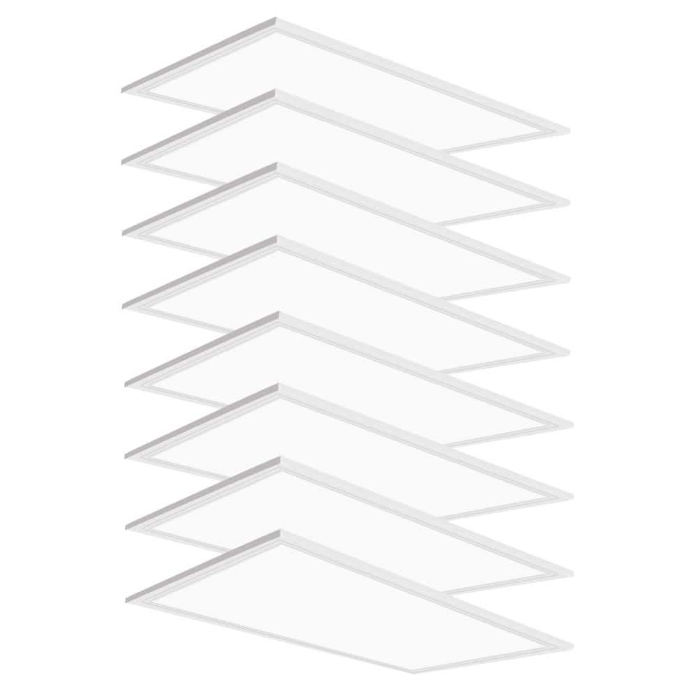 WYZM 2 ft. x 4 ft. 7800 Lumens Integrated LED Panel Light, 5000K Bright ...