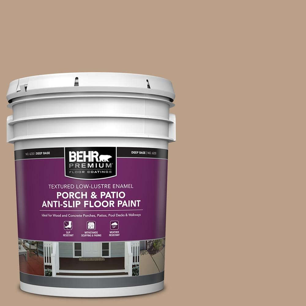 BEHR PREMIUM 5 gal. #N240-4 Sierra Textured Low-Lustre Enamel Interior ...