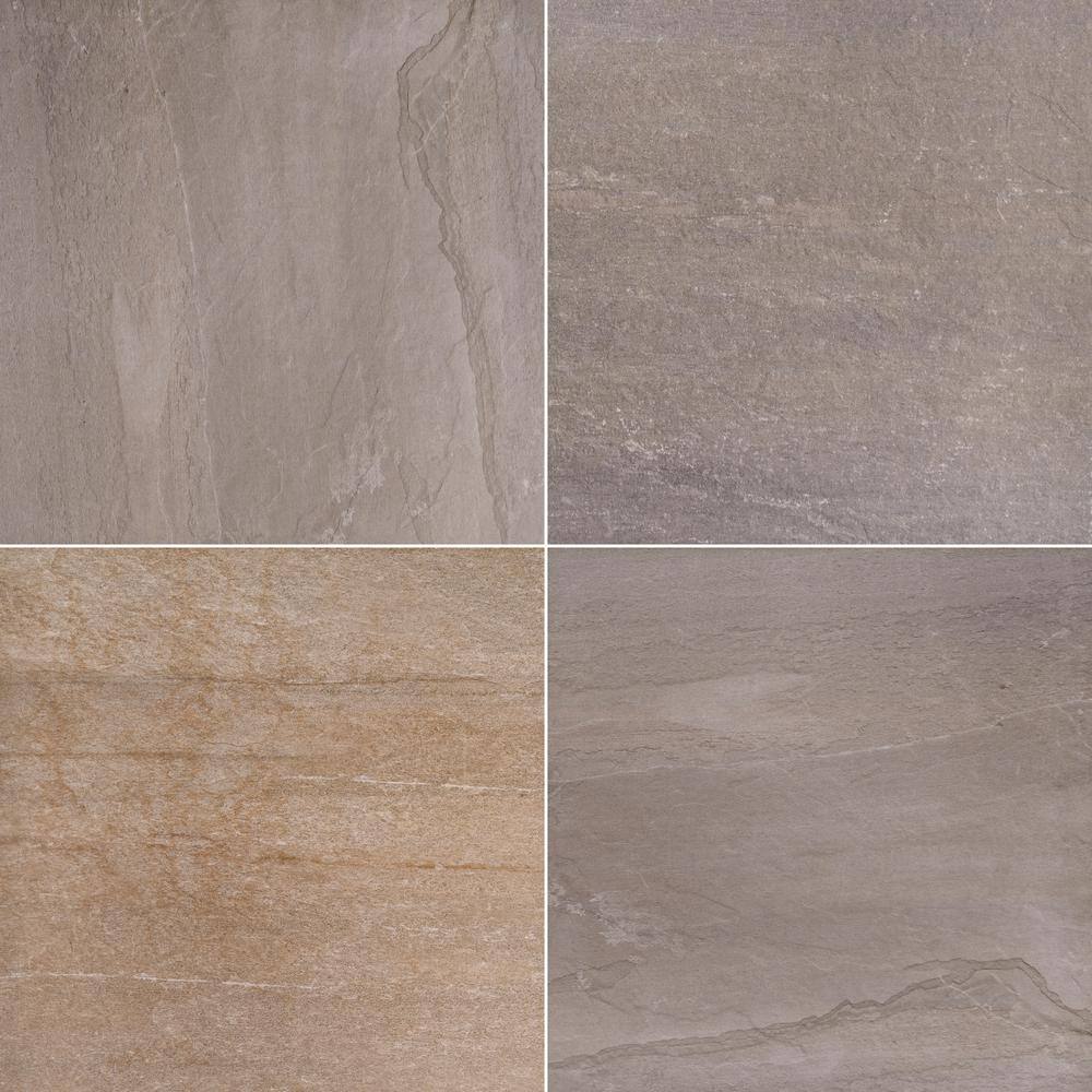 MSI Pedra Azul 24 in. x 24 in. Square Matte Porcelain Paver Floor Tile ...