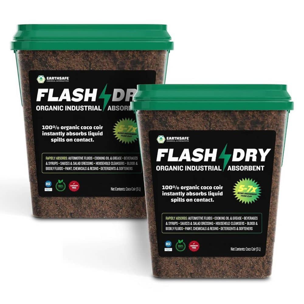 FLASHDRY 10L Organic Industrial Spill Absorber for Liquid Spills ...
