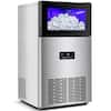 Rapsuar 15in. 130LBS/24H Freestanding Ice Maker in Stainless Steel with ...