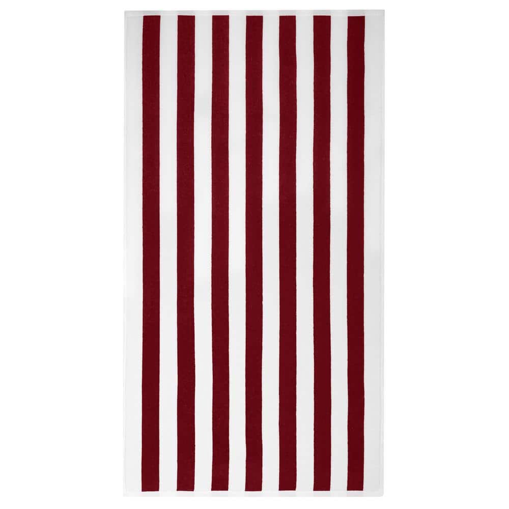 American Soft Linen Beach Towels, Cabana Striped 30x60 in., 100% Cotton ...
