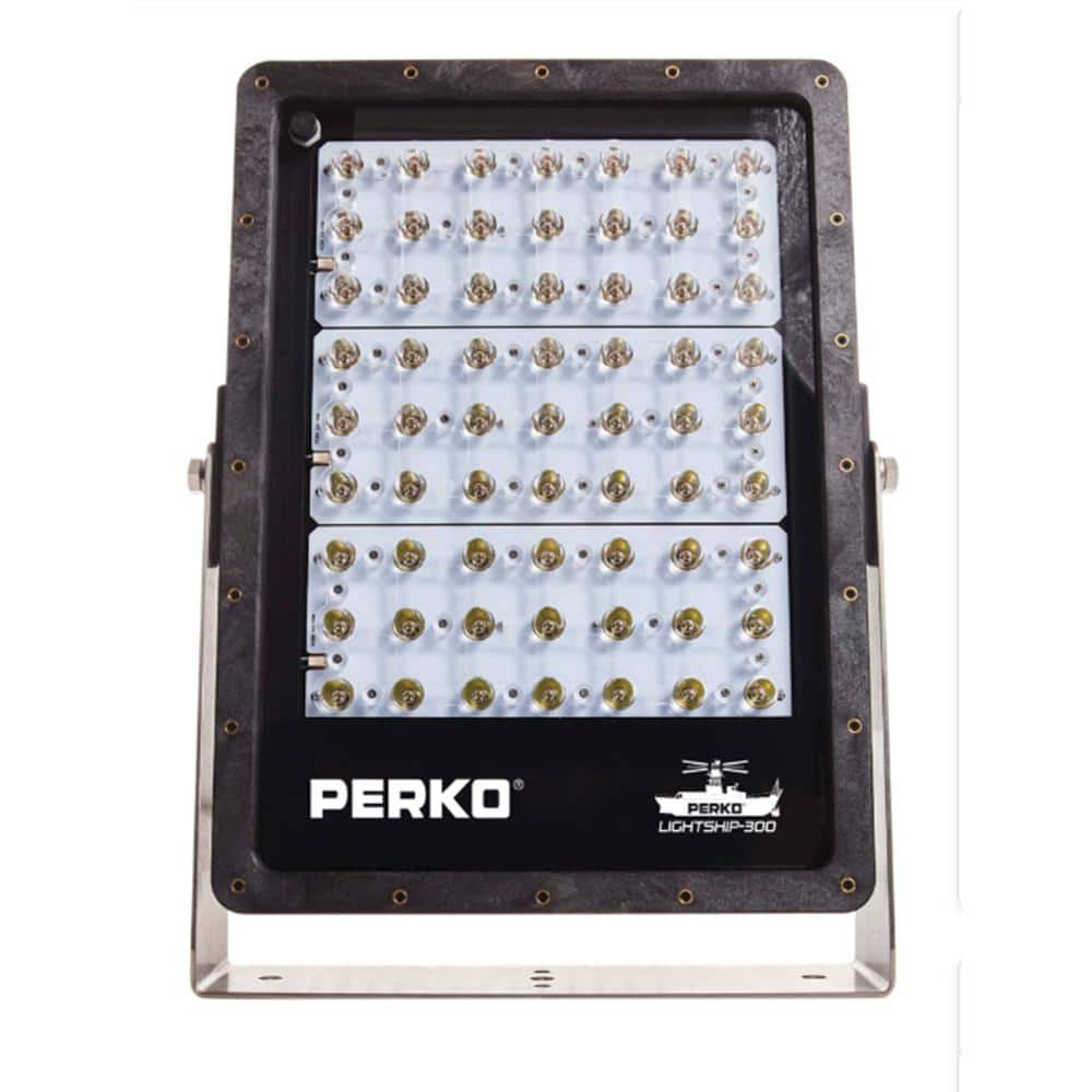 perko Lightship 300 High Performance LED Spotlight-40,000 Lumens, Black ...