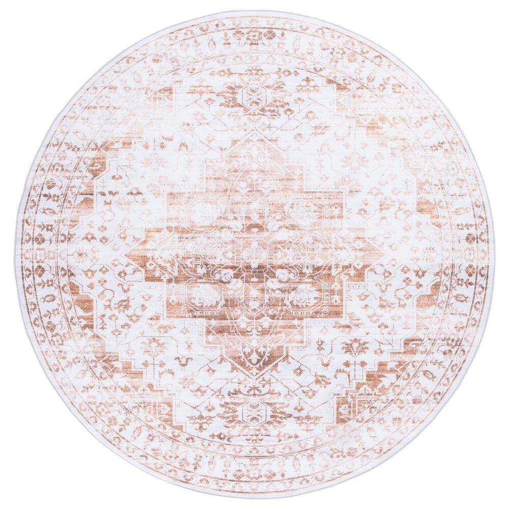 SAFAVIEH Martha Stewart Washable Beige/Gold 6 ft. x 6 ft. Machine ...