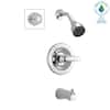 Peerless Single Handle 1-Spray Tub and Shower Faucet 1.75 GPM with ...