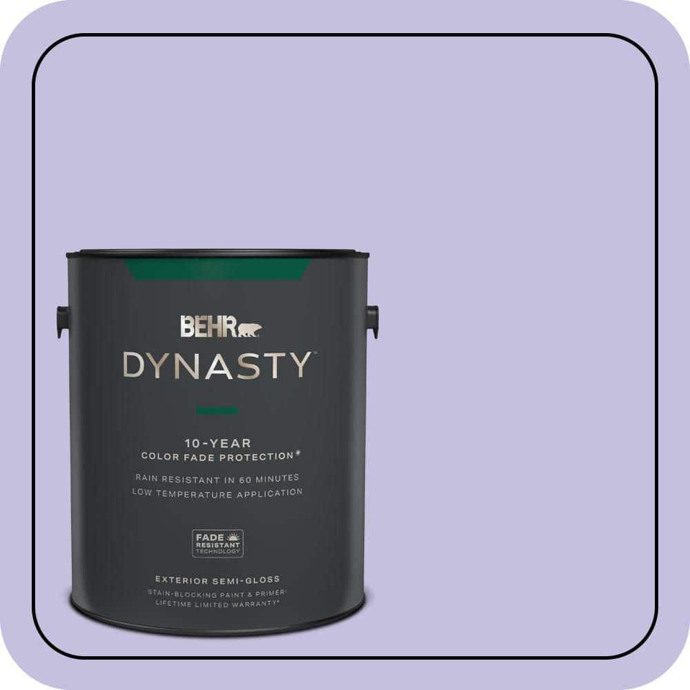 BEHR DYNASTY 1 gal. #630A-3 Weeping Wisteria Semi-Gloss Exterior Stain ...