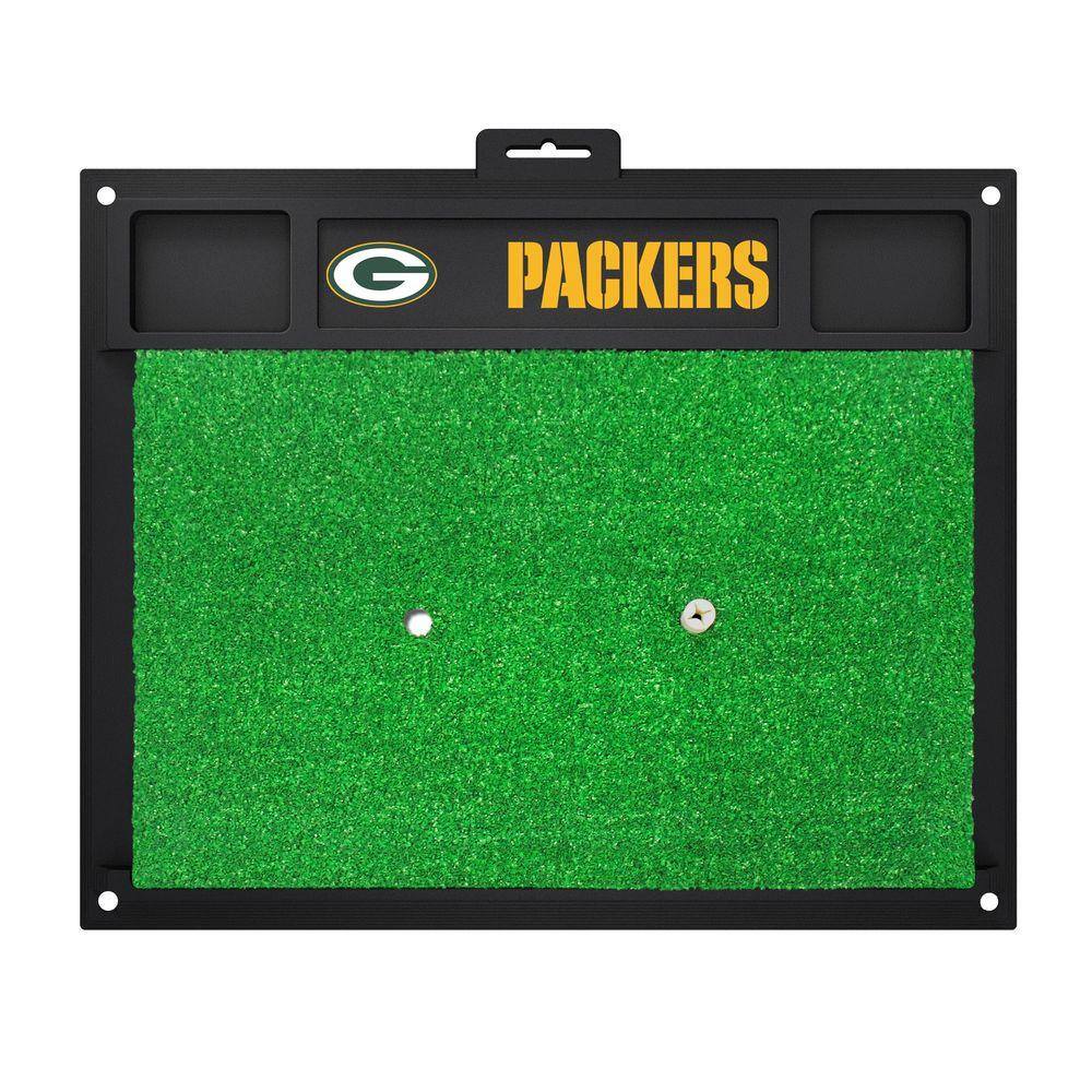 FANMATS NFL Green Bay Packers 17 in. x 20 in. Golf Hitting Mat 15462 ...