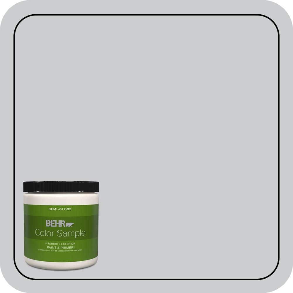 BEHR PREMIUM PLUS 8 oz. #PPU26-16 Hush Semi-Gloss Interior/Exterior ...