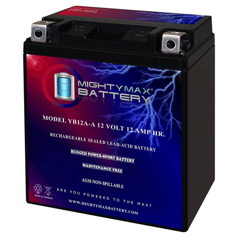 MIGHTY MAX BATTERY YB12A-A 12-Volt 12Ah Replacement Battery Compatible ...