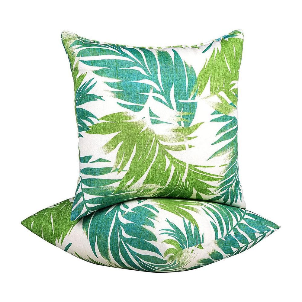 Outdoor Pillows (Set-2) Outdoor Throw Pillows Waterproof with Insert ...
