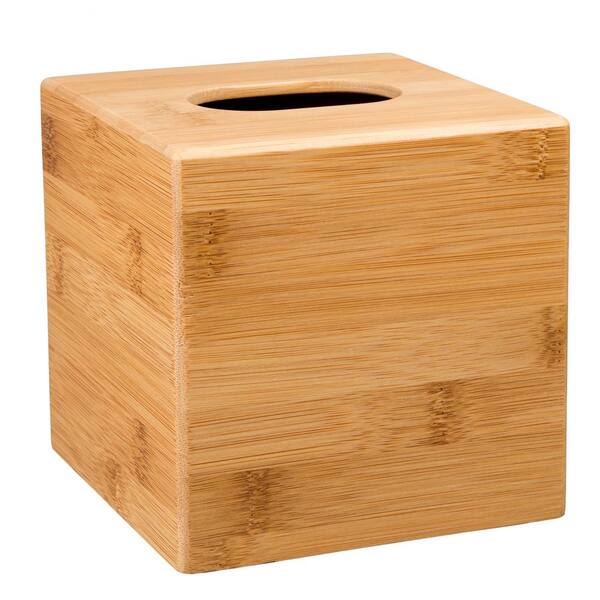 Creative Home Natural Bamboo Square Tissue Box Holder Tissue Box Cover ...