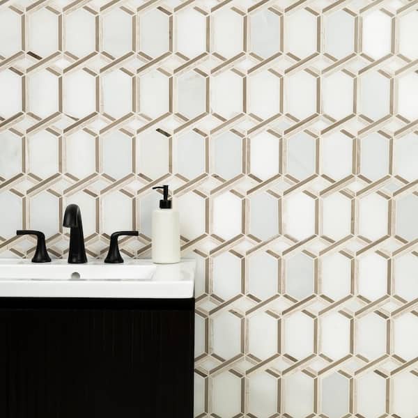 MSI Take Home Tile Sample - Royal Link 4 in. x 4 in. Polished Marble ...