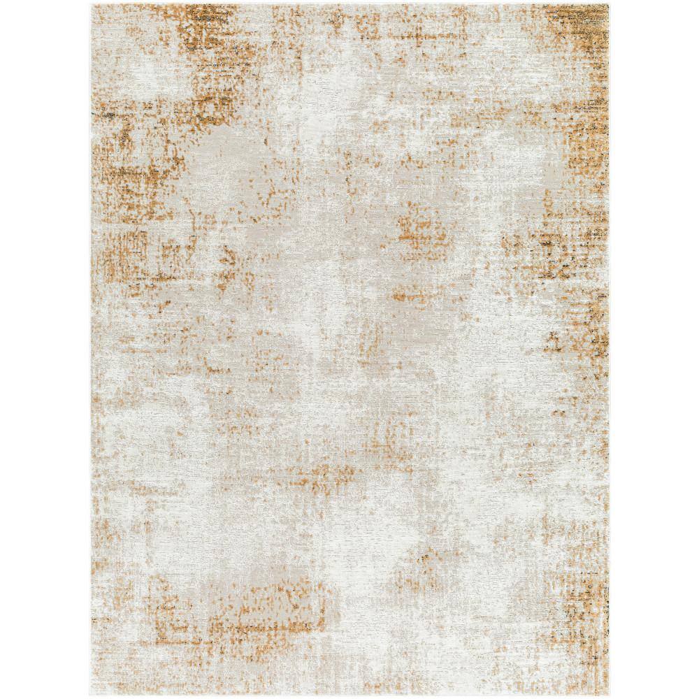 Livabliss Allegro Mustard/Ivory Abstract 9 ft. x 12 ft. Indoor Area Rug ...