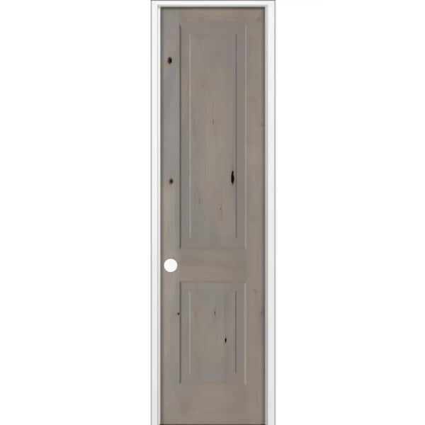Reviews for Krosswood Doors 24 in. x 96 in Rustic Knotty Alder 2-Panel ...