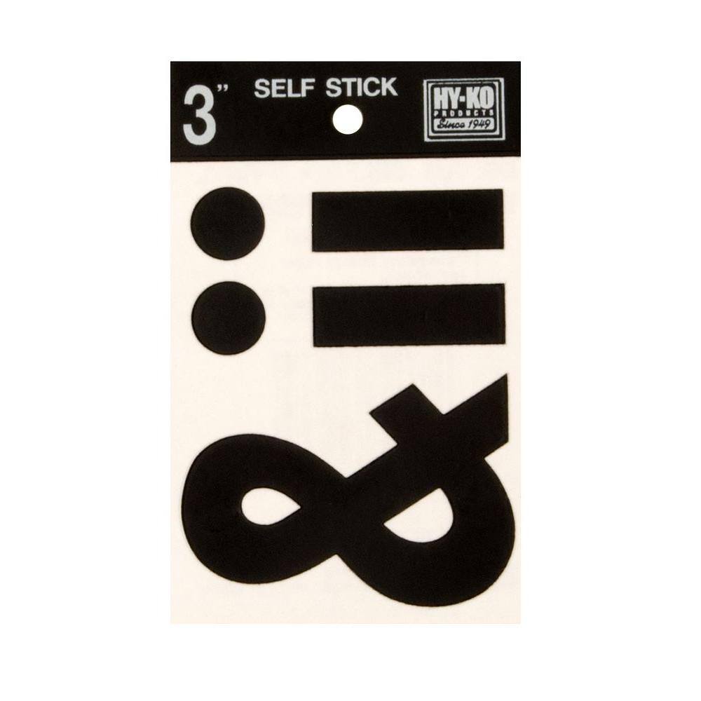 HY-KO 3 in. Vinyl Symbols 30437 - The Home Depot