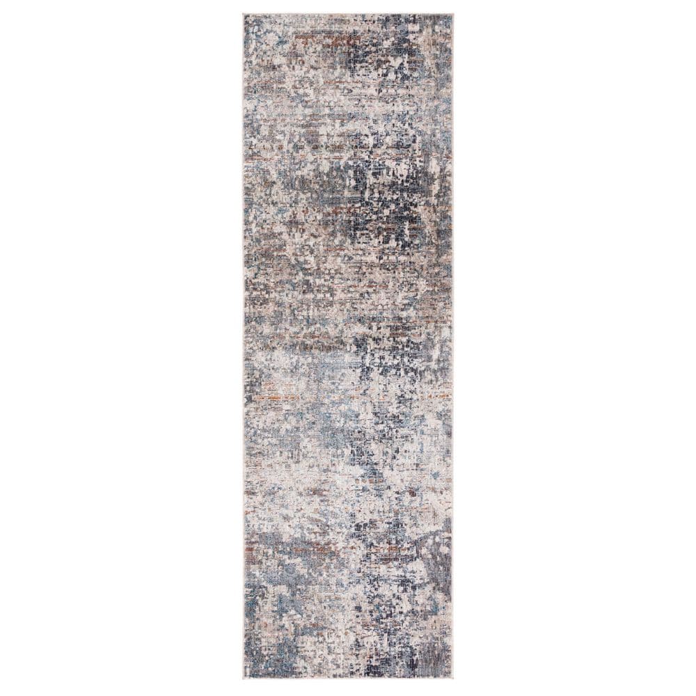 SAFAVIEH Limitee 3 ft. x 8 ft. Beige/Beige Distressed Ornate Runner Rug ...