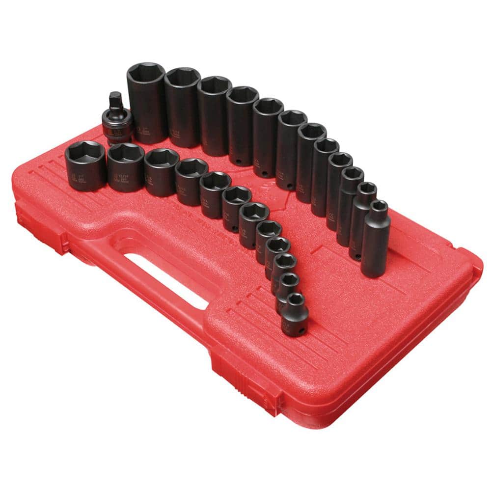 SUNEX TOOLS 3/8 in. Driver Socket Set (25-Piece) 3325 - The Home Depot