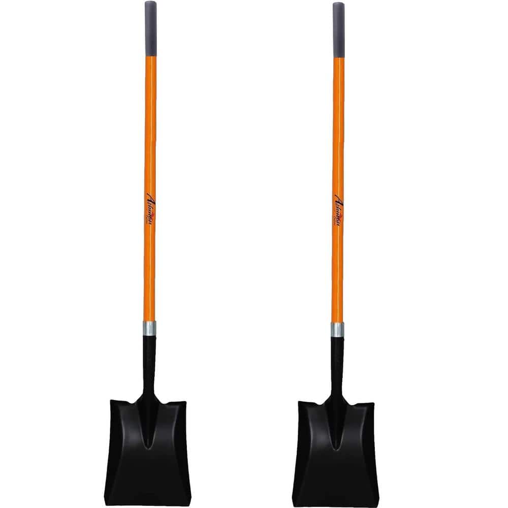 Ashman Online 47 in. L Fiberglass Long Handle Transfer Square Shovel ...