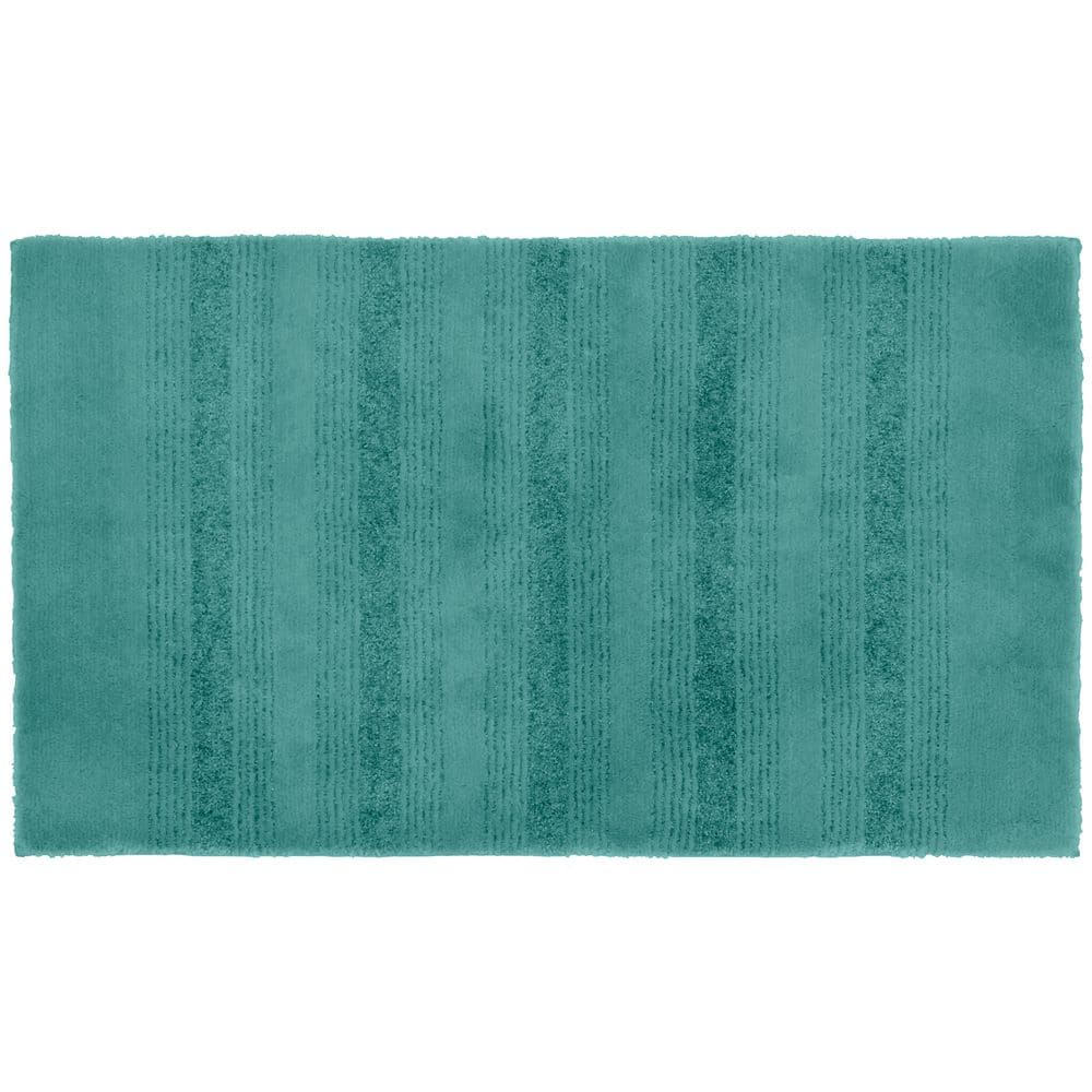 Garland Rug Essence Sea Foam 24 in. x 40 in. Washable Bathroom Accent ...