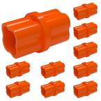 Formufit 1 in. Furniture Grade PVC External Coupling in Orange (10-Pack ...