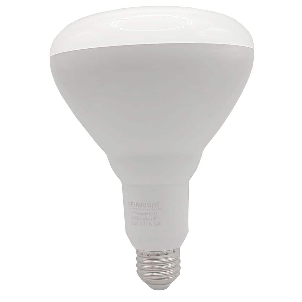 Viribright 65-Watt Equivalent BR40 LED Bulb, Dimmable Flood Light, E26 ...