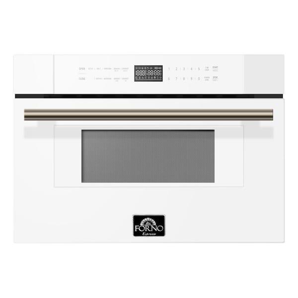 Forno Capoliveri 30 in. Wall Oven and Microwave Combo in White 1.2 cu ...