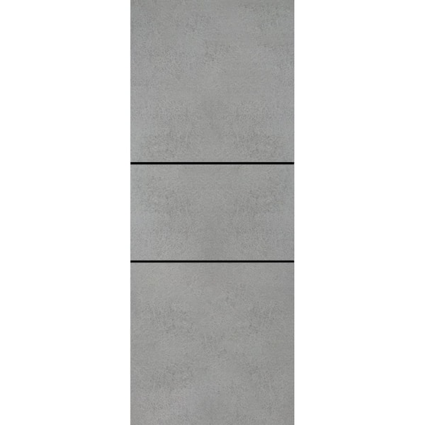 Sartodoors 18 in. x 96 in. Solid Wood with Honeycomb Concrete Interior ...
