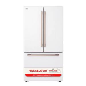 LG Studio 27 cu. ft. Counter Depth MAX Smart Refrigerator with Slide-In ...